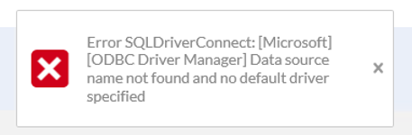 Database connection error ODBC - Alteryx Community